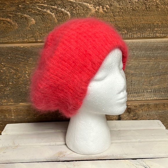 Vintage | Accessories | Vintage Epitome Bright Neon Pink Wool Angora ...